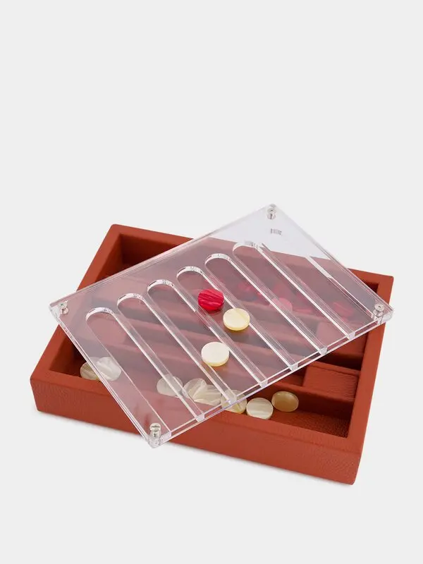 Hector Saxe Paris Brick Leather Connect 4 Game