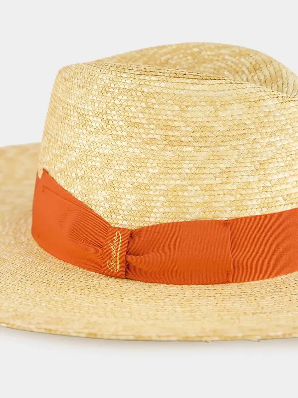 Borsalino Panama Wide Brim Straw Hat