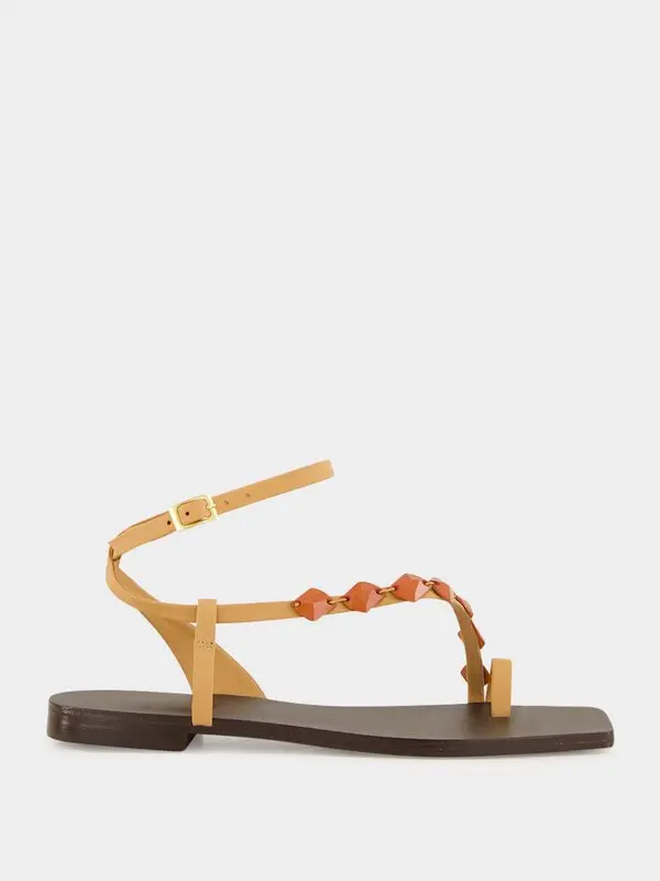 Johanna Ortiz Dazzling Crest Flat Sandals