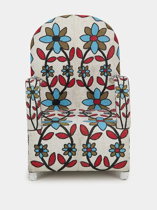 FERNANDO OTERO Recycled Beads Floral Armchair