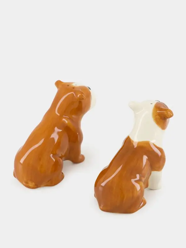 QUAIL CERAMICS English Bulldog Salt And Pepper Set
