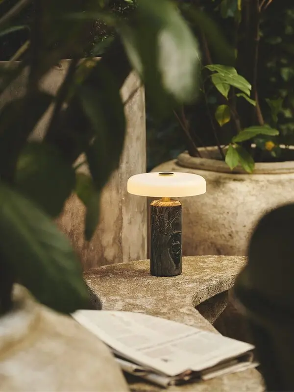 DESIGN BY US Charcoal And Opal Matte Trip Led Lamp