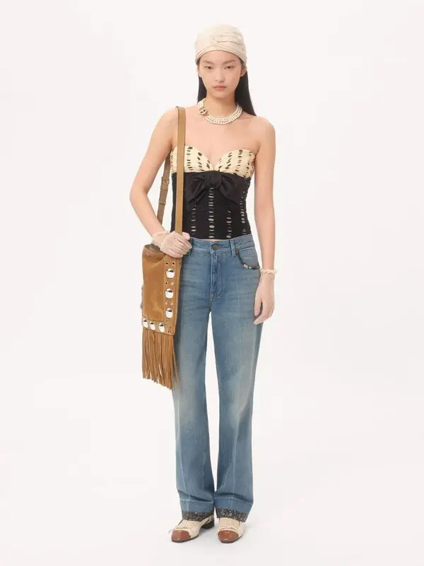Valentino Garavani Chiffon Polka Dot Draped Top - Multicolour