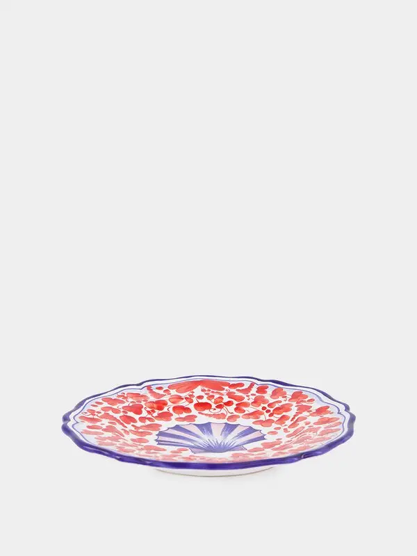 LES-OTTOMANS La Menagerie D'ete Shell Dessert Plate - Multicolour