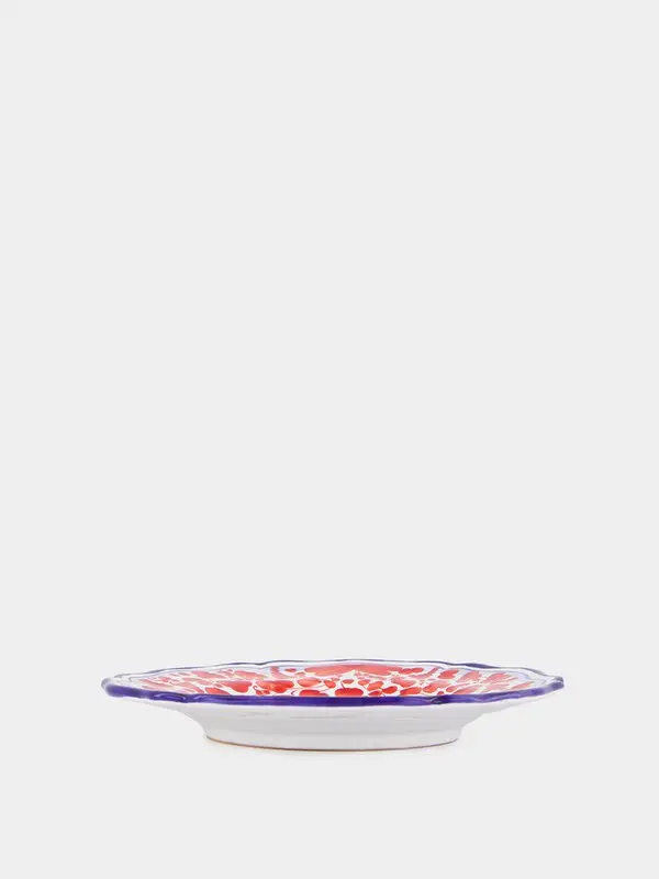 LES-OTTOMANS La Menagerie D'ete Shell Dessert Plate - Multicolour