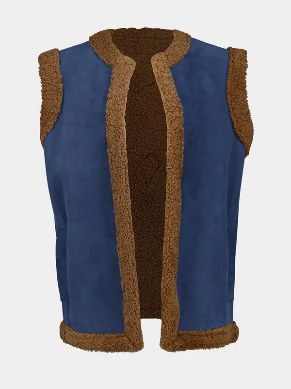 PAULA Odoria Poseidon Shearling Vest - Multicolour