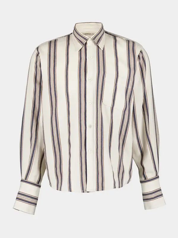 MARRAKSHI LIFE Striped Button-up Blouse