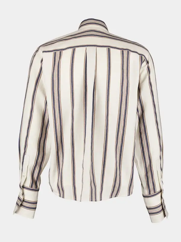 MARRAKSHI LIFE Striped Button-up Blouse