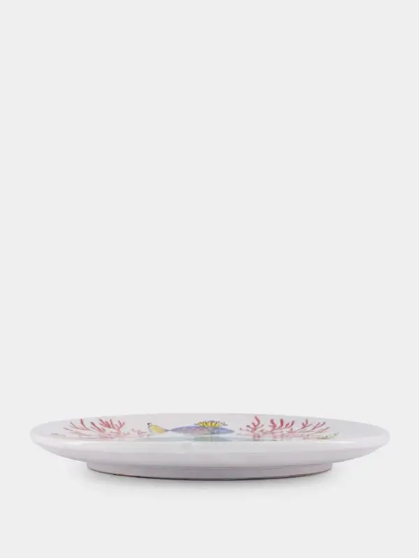 LES-OTTOMANS Handpainted Sicily Dinner Plate - Multicolour