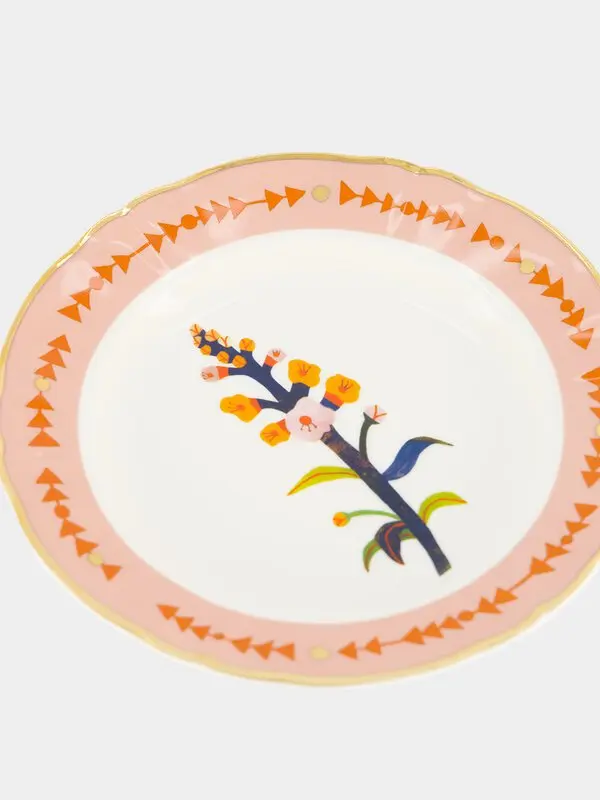 BITOSSI Botanica Porcelain Dessert Plate - Multicolour