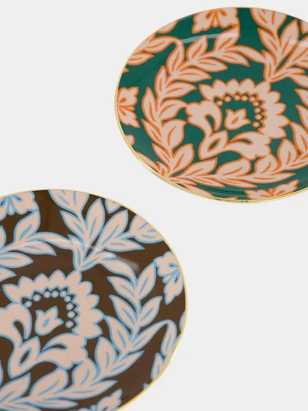 La DoubleJ Set Of 2 Porcelain Side Plates