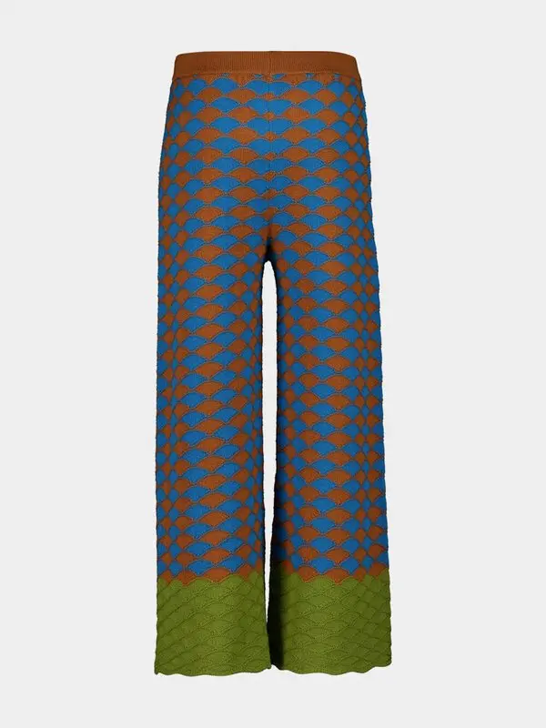 La DoubleJ Lounge Print Wool Trousers - Multicolour