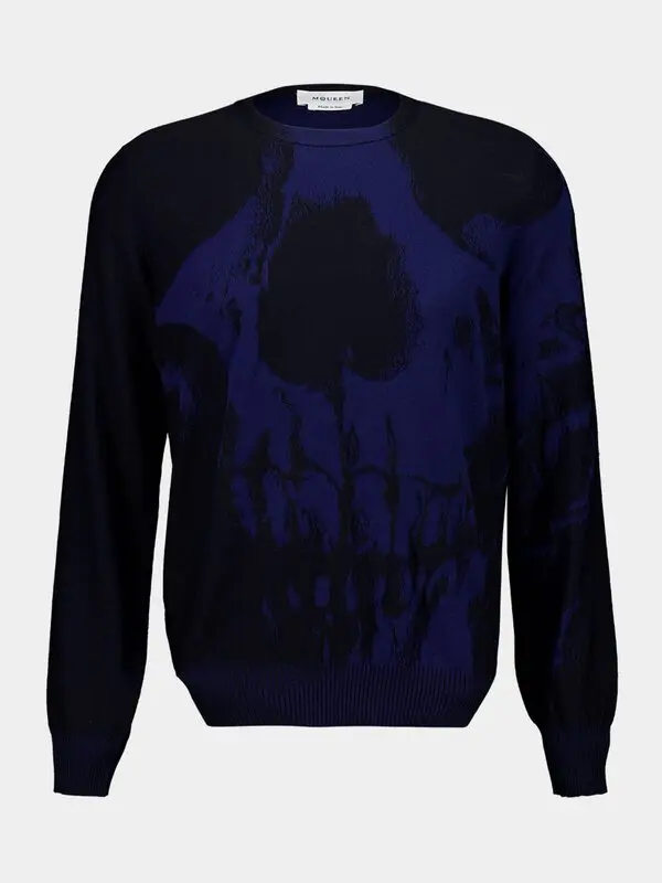 Alexander McQueen Merino Wool Skull Jumper - Multicolour