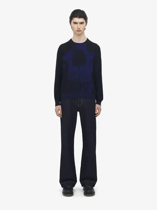 Alexander McQueen Merino Wool Skull Jumper - Multicolour
