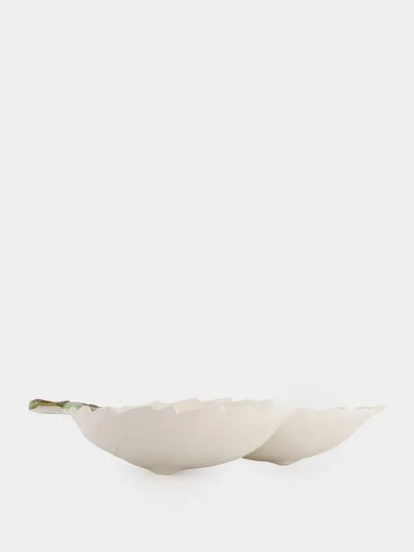 LES-OTTOMANS Lemon Leaf Ceramic Plate