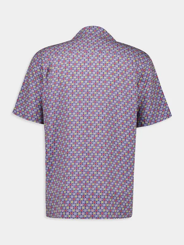 Orlebar Brown Whitsun Mini Blue Maitan Shirt