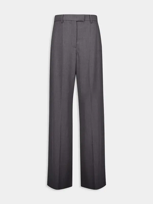 Valentino Garavani High-waist Straight Leg Wool Trousers