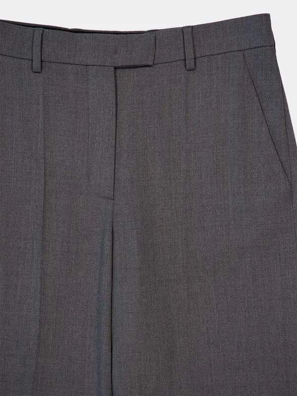 Valentino Garavani High-waist Straight Leg Wool Trousers