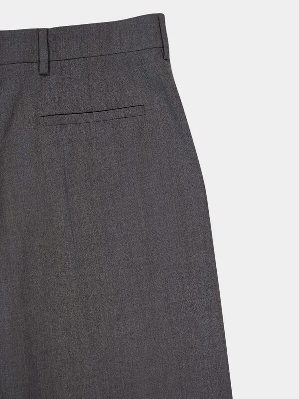 Valentino Garavani High-waist Straight Leg Wool Trousers