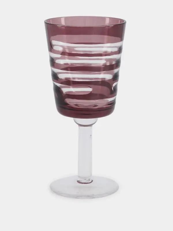 POLSPOTTEN Set Of 4 Tubular Wine Glasses