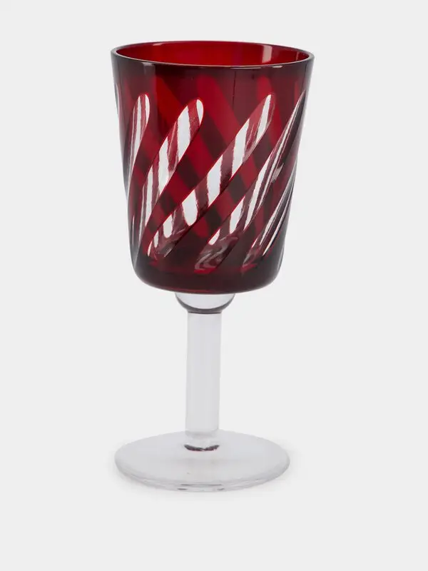 POLSPOTTEN Set Of 4 Tubular Wine Glasses