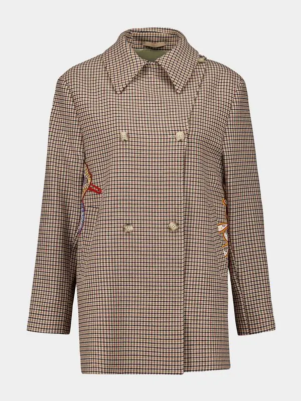 PAULA Hazel Check Overcoat - Multicolour