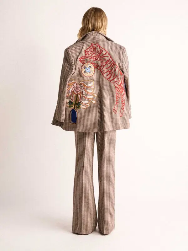 PAULA Hazel Check Overcoat - Multicolour