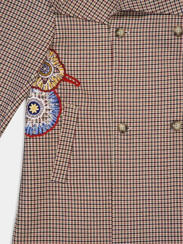 PAULA Hazel Check Overcoat - Multicolour