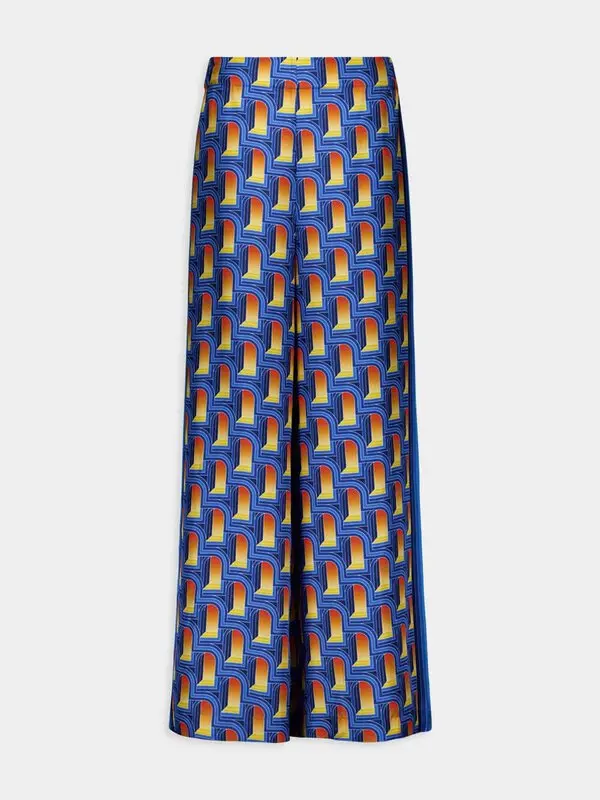 Casablanca Geometric Wide-leg Trousers - Multicolour