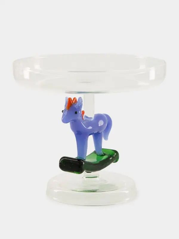 ICHENDORF MILANO Footed Plate With Rocking Horse