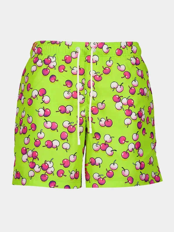 Palm Angels Cherries Swim Shorts - Multicolour