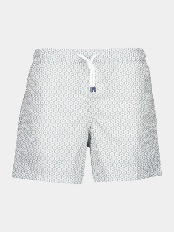 Fedeli Printed Swim Shorts - Multicolour