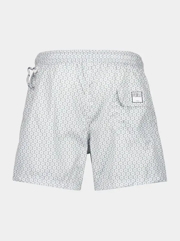 Fedeli Printed Swim Shorts - Multicolour