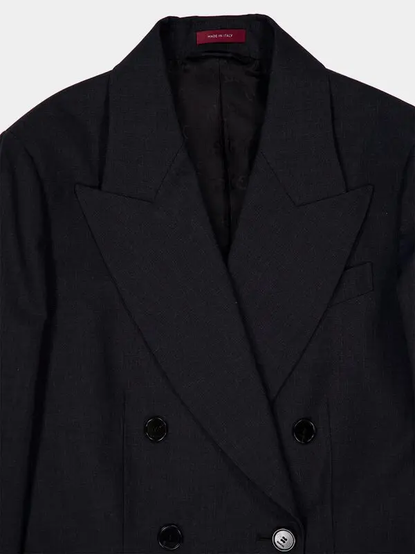 Gucci Ardesia Double-breasted Wool Jacket - Grey