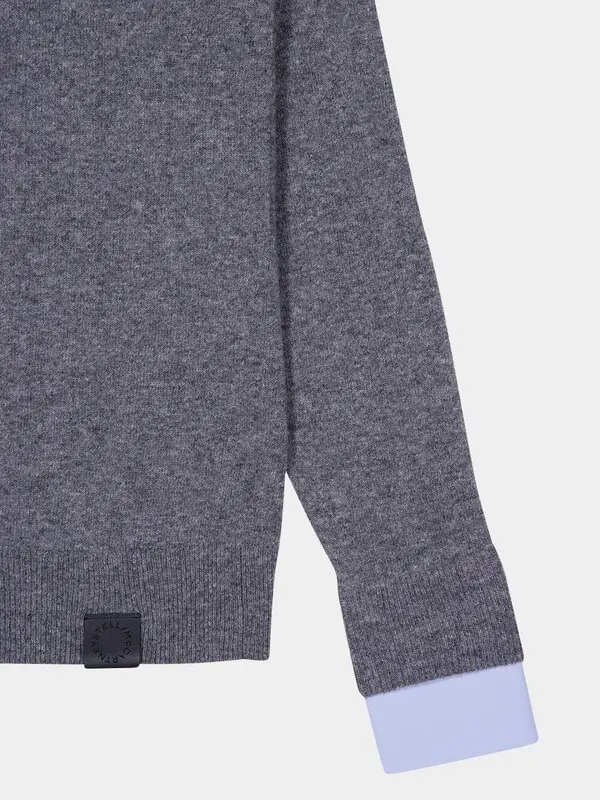Stella McCartney Mélange Wool-cotton Polo