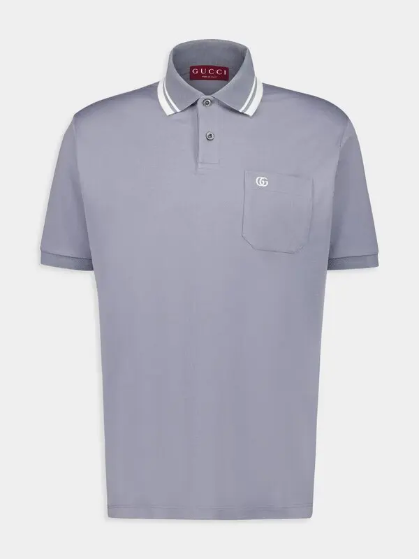 Gucci Light Cotton Polo Shirt With Web