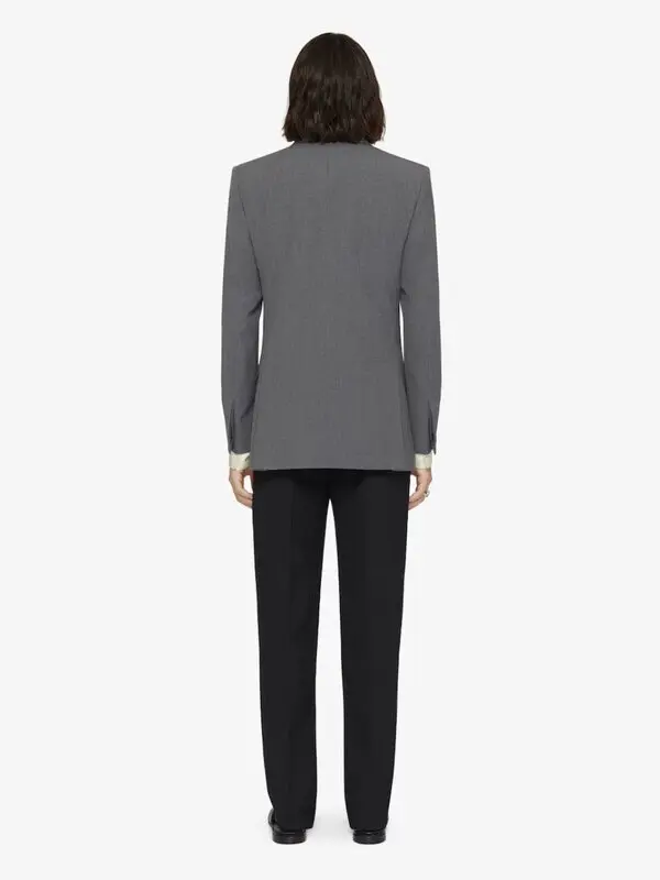 Givenchy Slim-fit Wool Jacket With 2g Clip