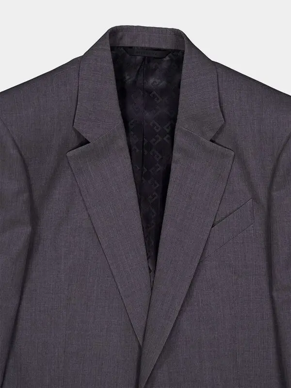 Givenchy Slim-fit Wool Jacket With 2g Clip