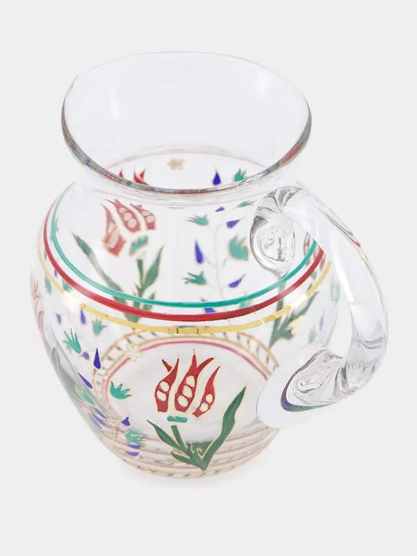 LOBMEYR Dkr 16 Persian Flowers No. 1 Water Pitcher