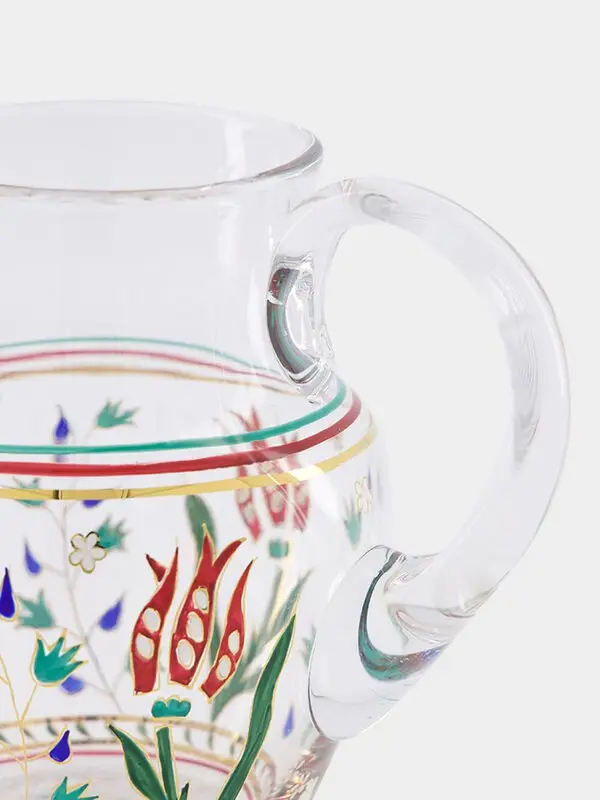 LOBMEYR Dkr 16 Persian Flowers No. 1 Water Pitcher