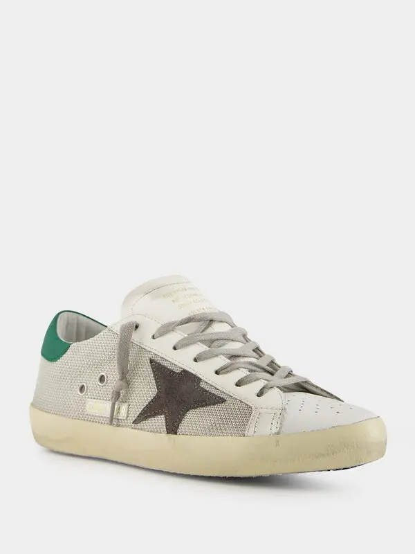 GOLDEN GOOSE Super-star Net Sneakers - Grey