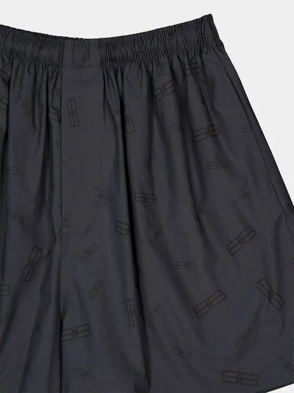Balenciaga Cotton Pyjama Shorts - Grey