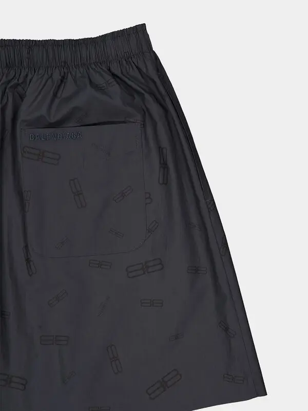 Balenciaga Cotton Pyjama Shorts - Grey