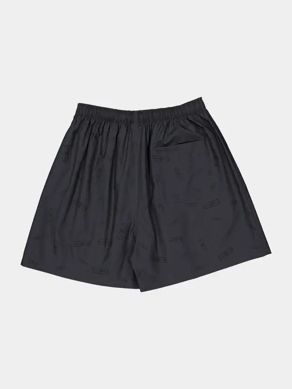 Balenciaga Cotton Pyjama Shorts - Grey