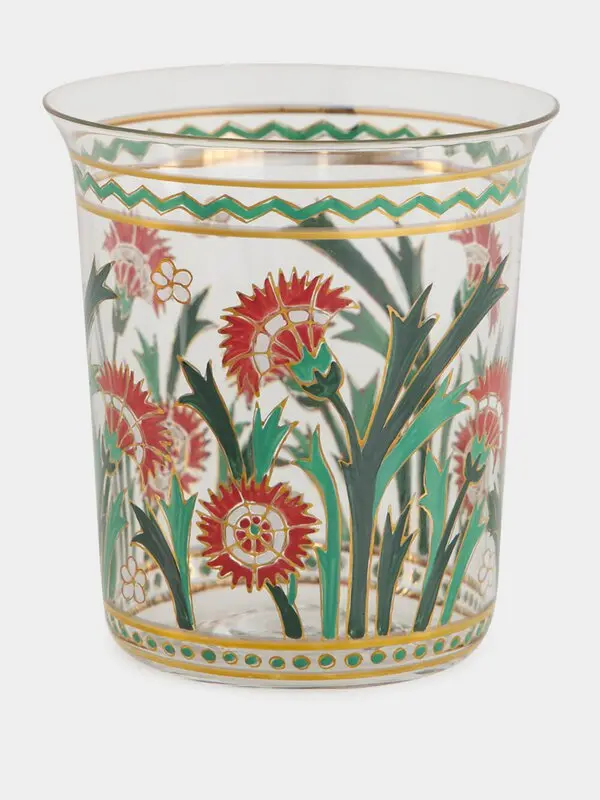LOBMEYR Tumbler Persian Floral No.2 Crystal - Multicolour