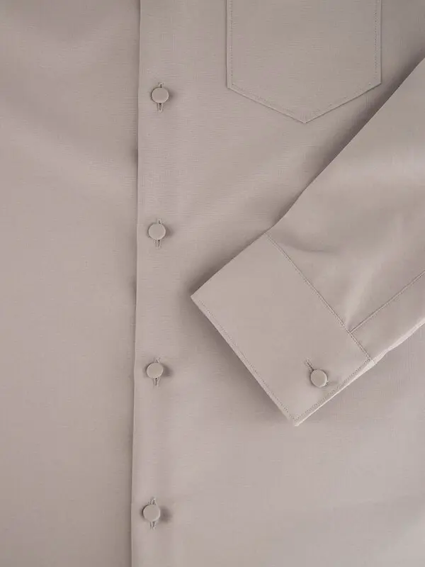 Gucci Light Panama Shirt With Horsebit - Grey