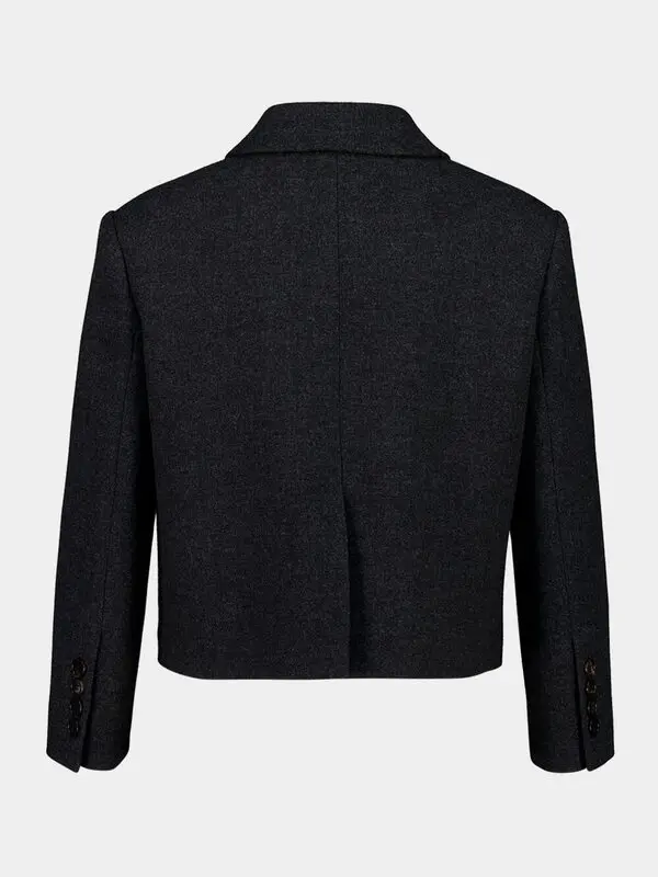 Gucci Heavy Wool Flannel Jacket - Grey