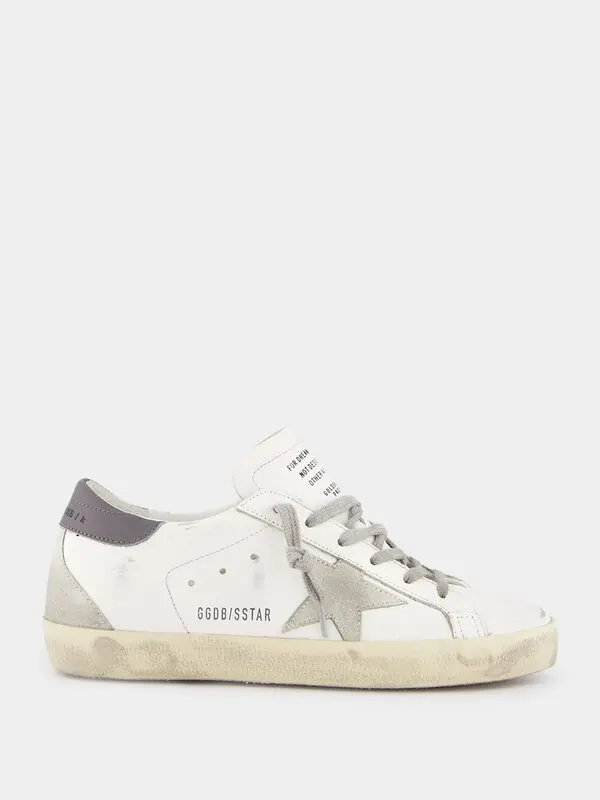 GOLDEN GOOSE Super-star Leather Sneakers - Grey