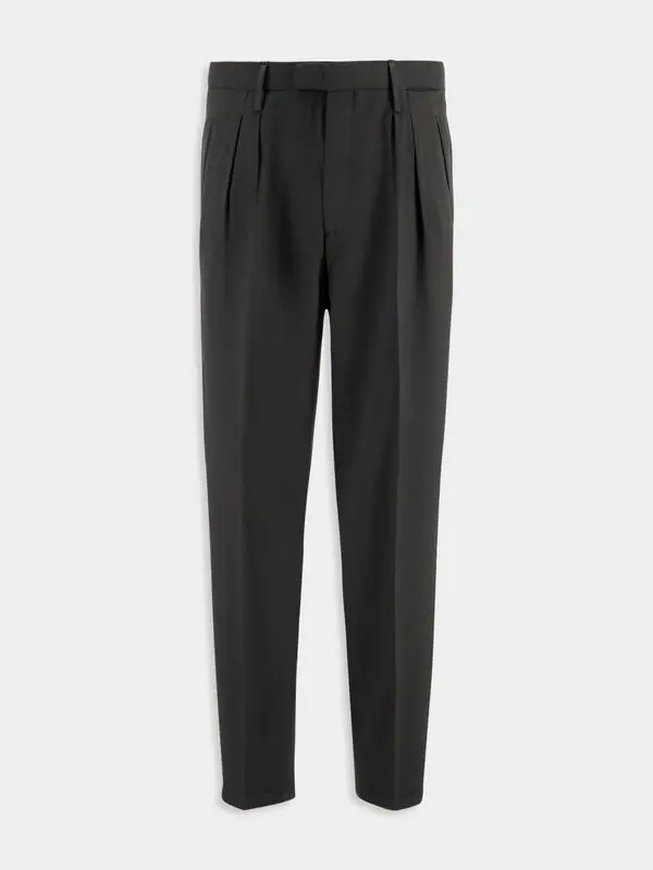 Boglioli Virgin Wool 2-pleat Trousers - Grey