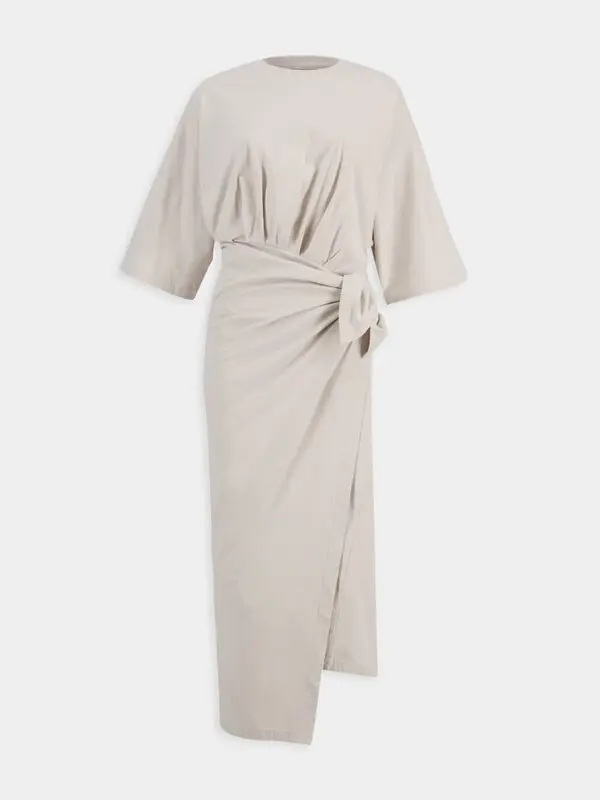 Balenciaga T-shirt Wrap Dress - Grey